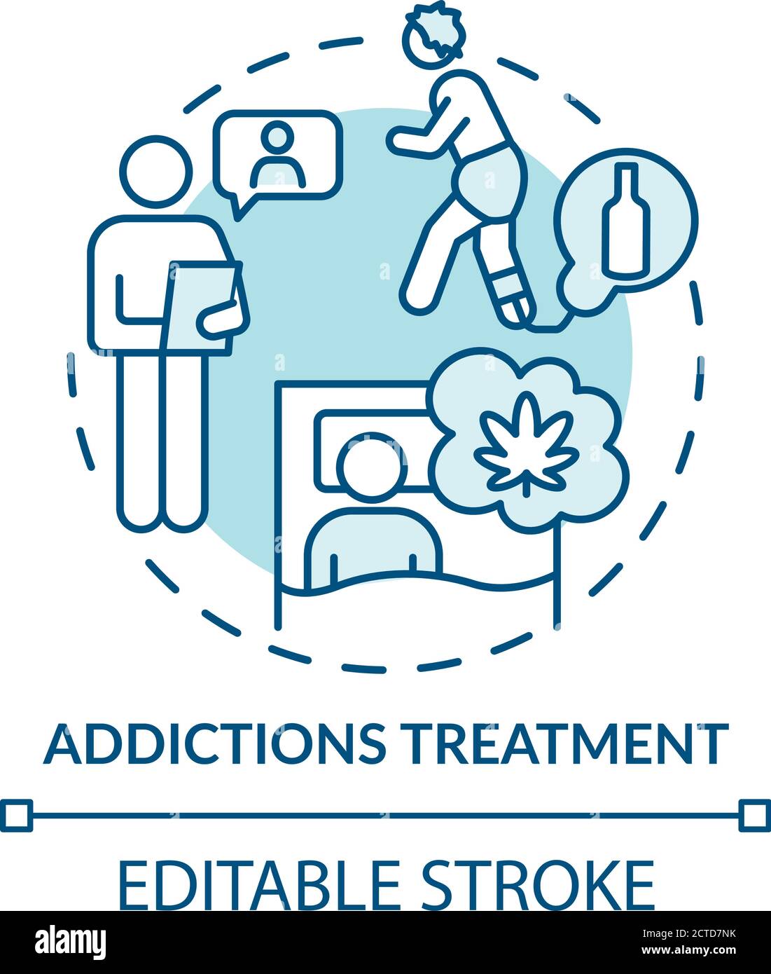 Drug addiction brain Stock Vector Images - Alamy