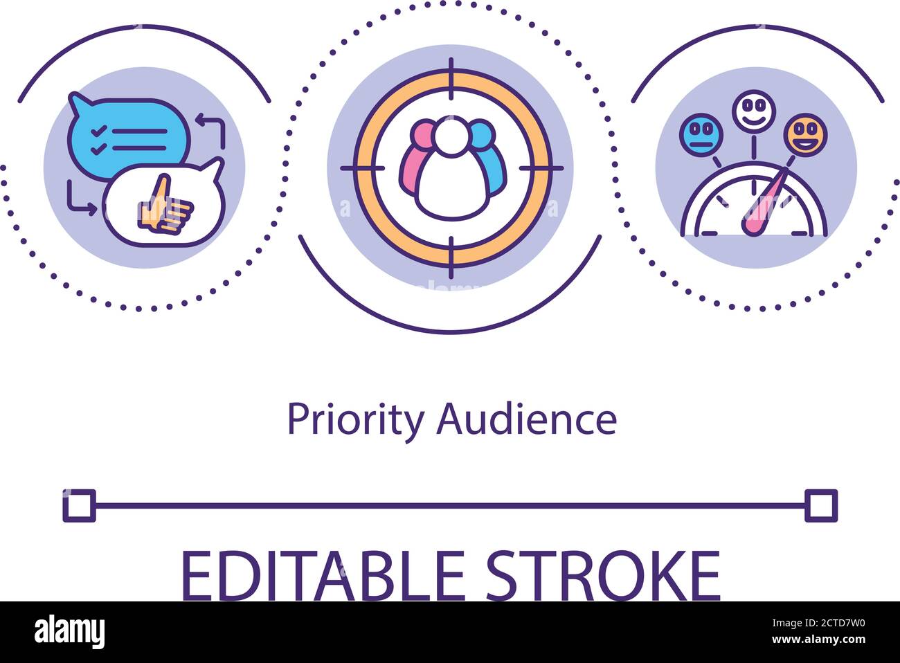 Priority audience concept icon Stock Vector Image & Art - Alamy