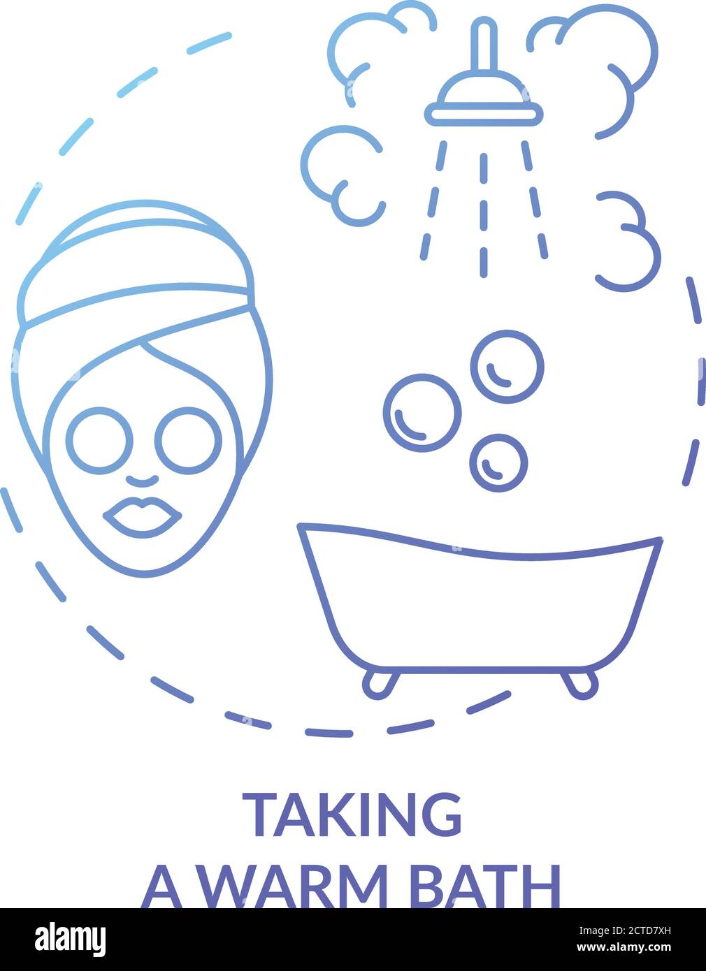 Woman taking shower bathroom Stock Vector Images - Alamy