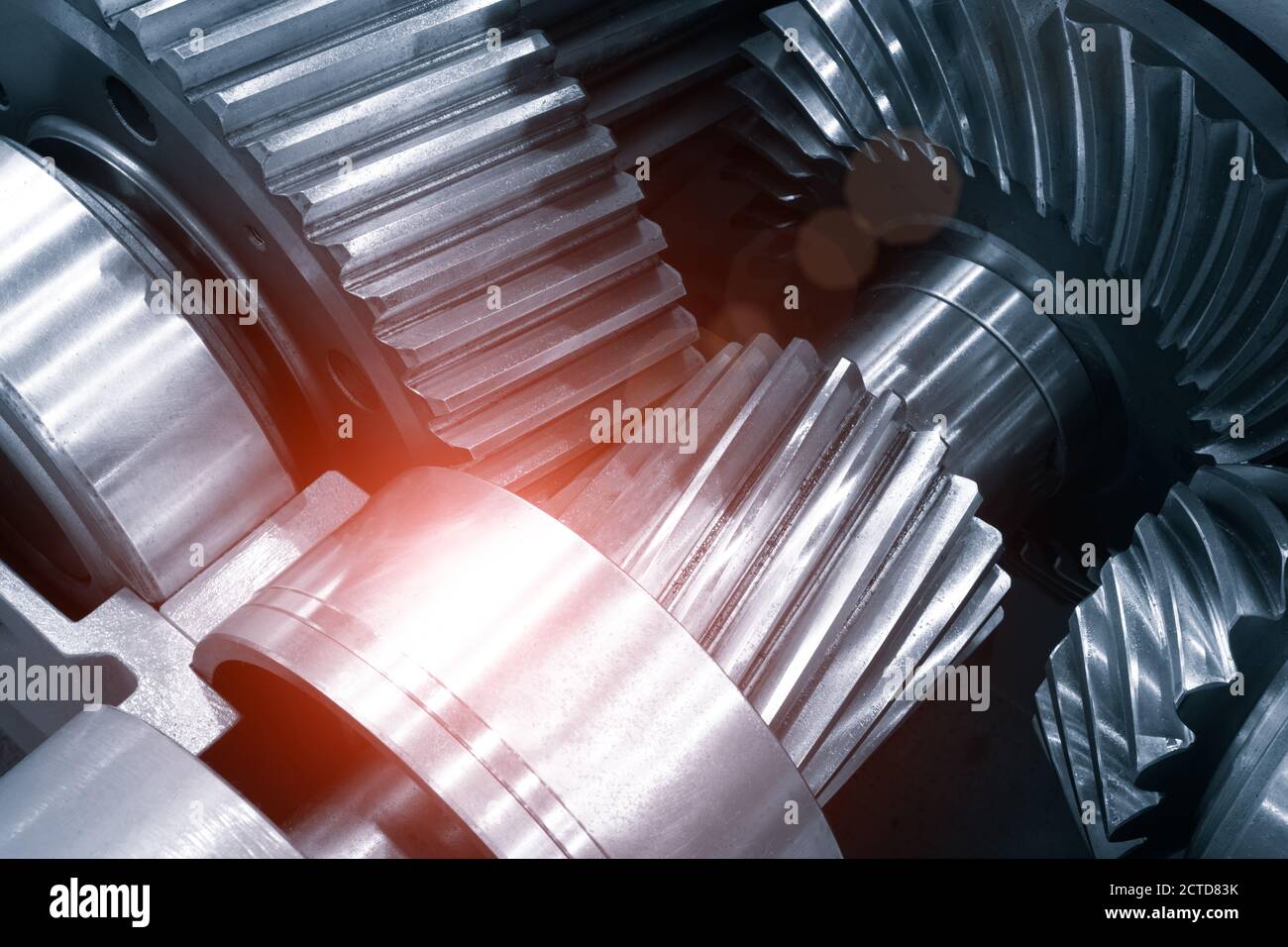 engine gear wheels, industrial background Stock Photo - Alamy