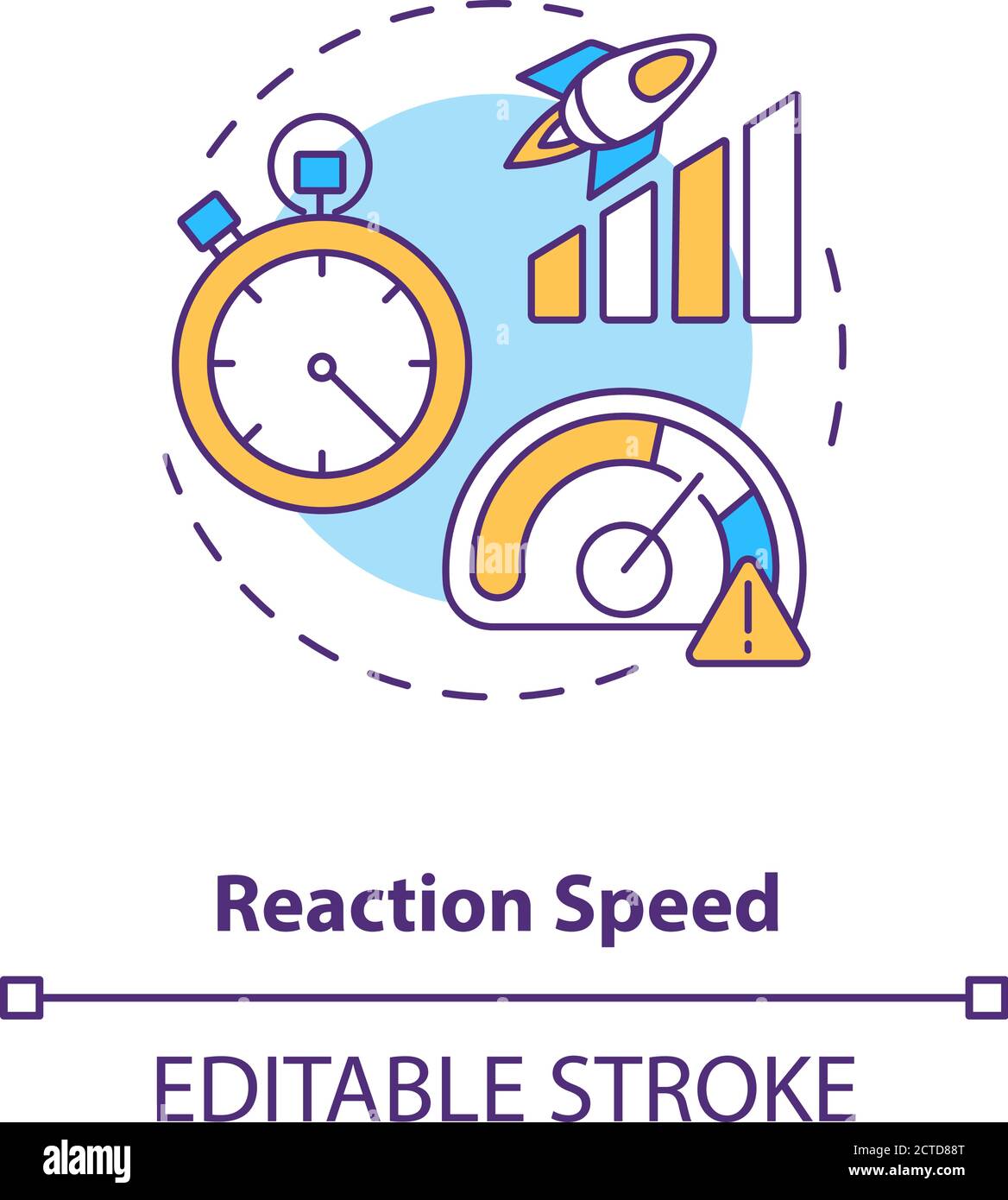 Reaction speed concept icon Stock Vector Image & Art - Alamy