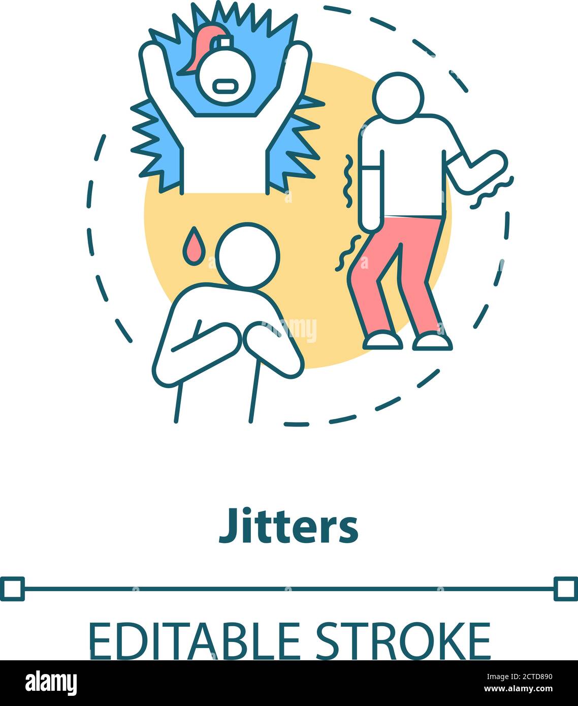 Jitters concept icon Stock Vector Image & Art - Alamy