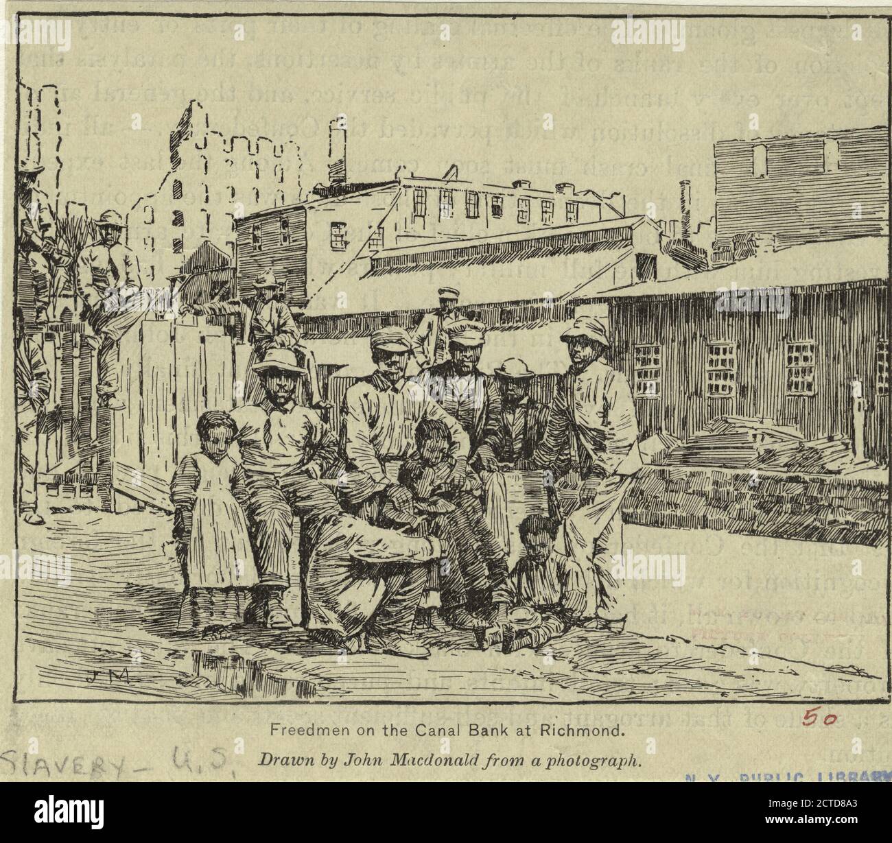 Freedmen On The Canal Bank At Richmond., still image, 1876 - 1881 ...