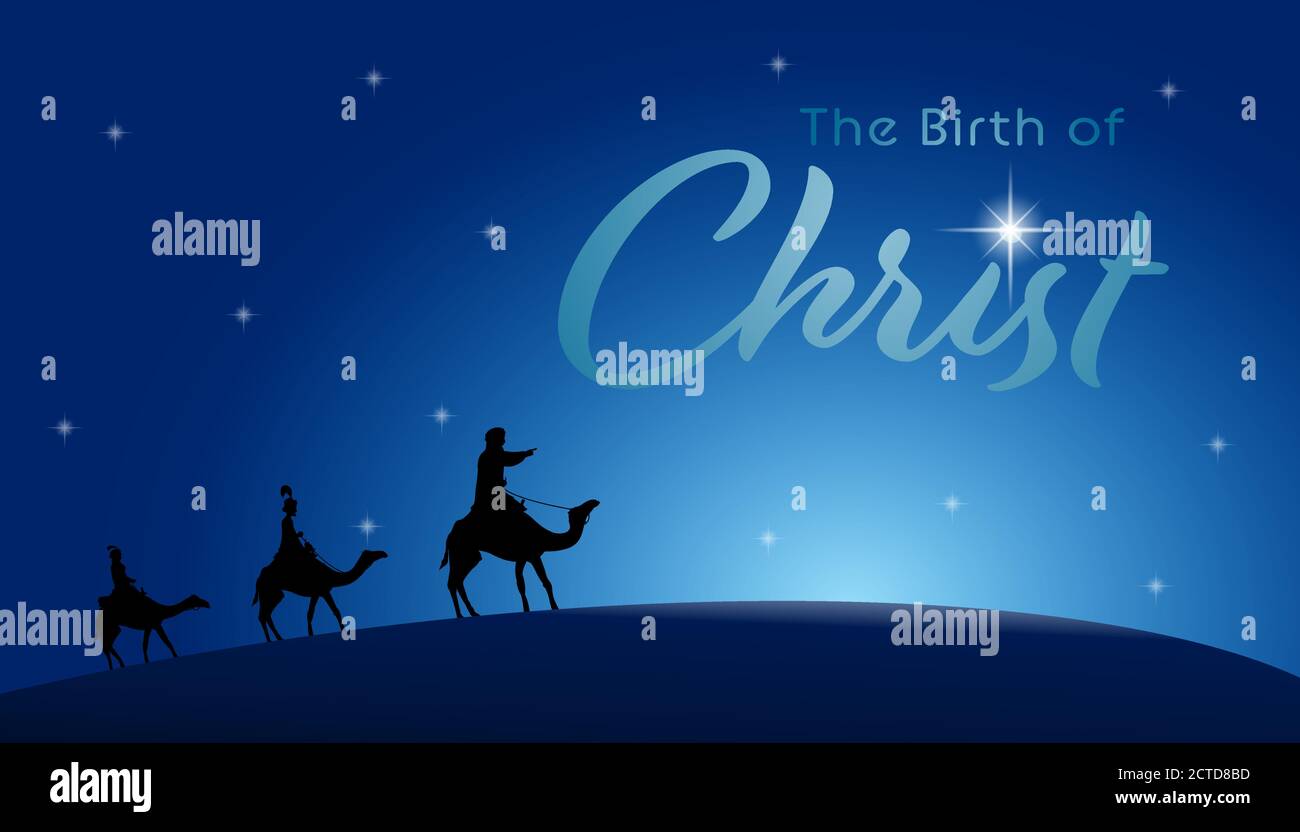 Christmas time nativity scene with mary Stock Vector Images - Alamy