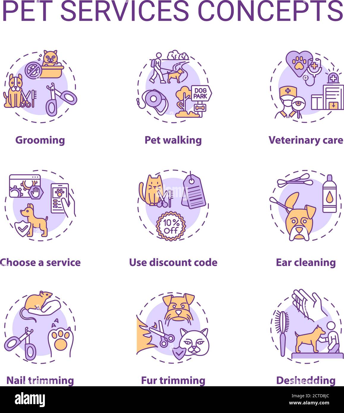 Pet care veterinarian services Cut Out Stock Images & Pictures - Alamy