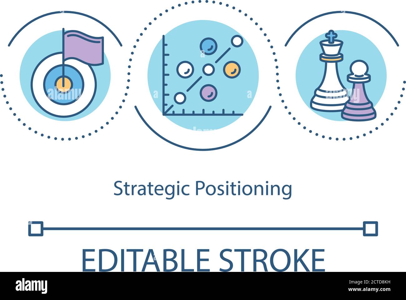 Strategic positioning concept icon Stock Vector Image & Art - Alamy