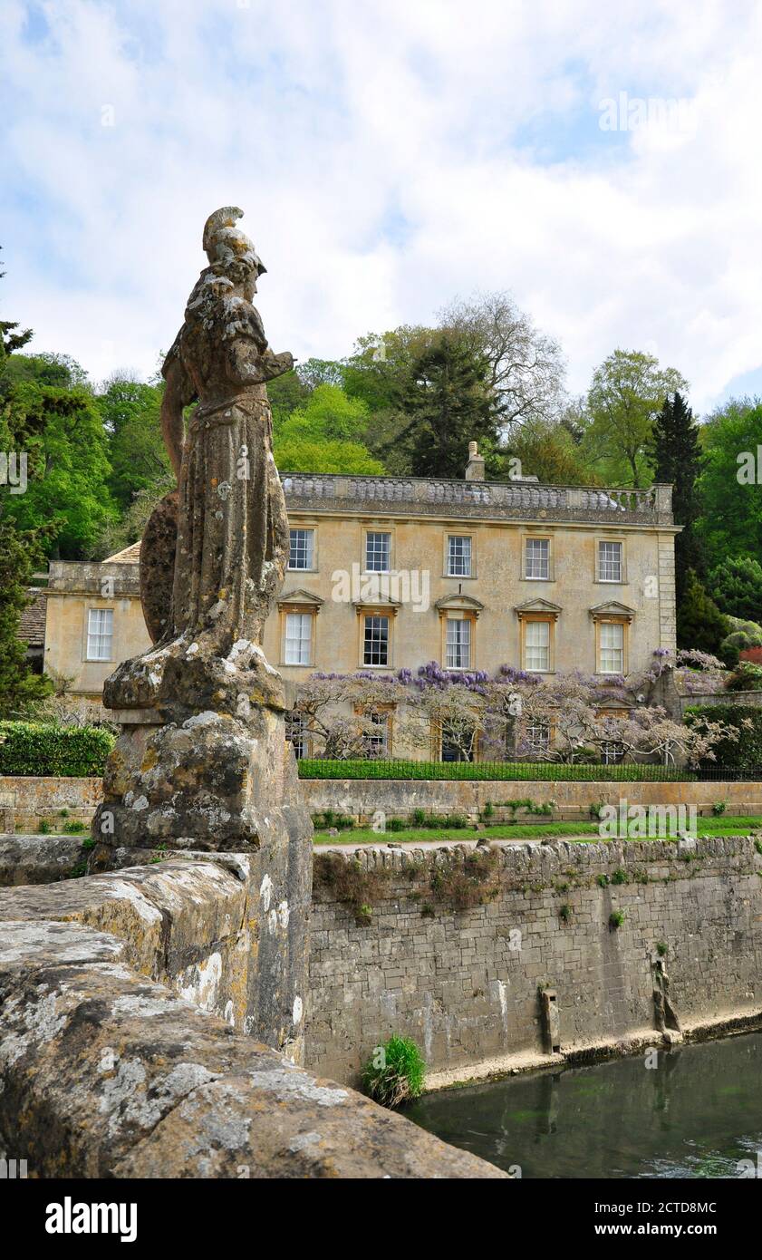 Bridge over the river Frome at Iford Manor near Bath, Somerset,UK Stock ...