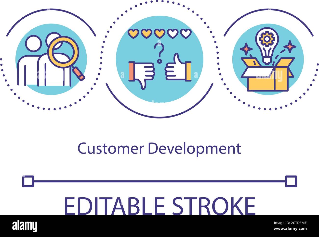 Customer development concept icon Stock Vector Image & Art - Alamy