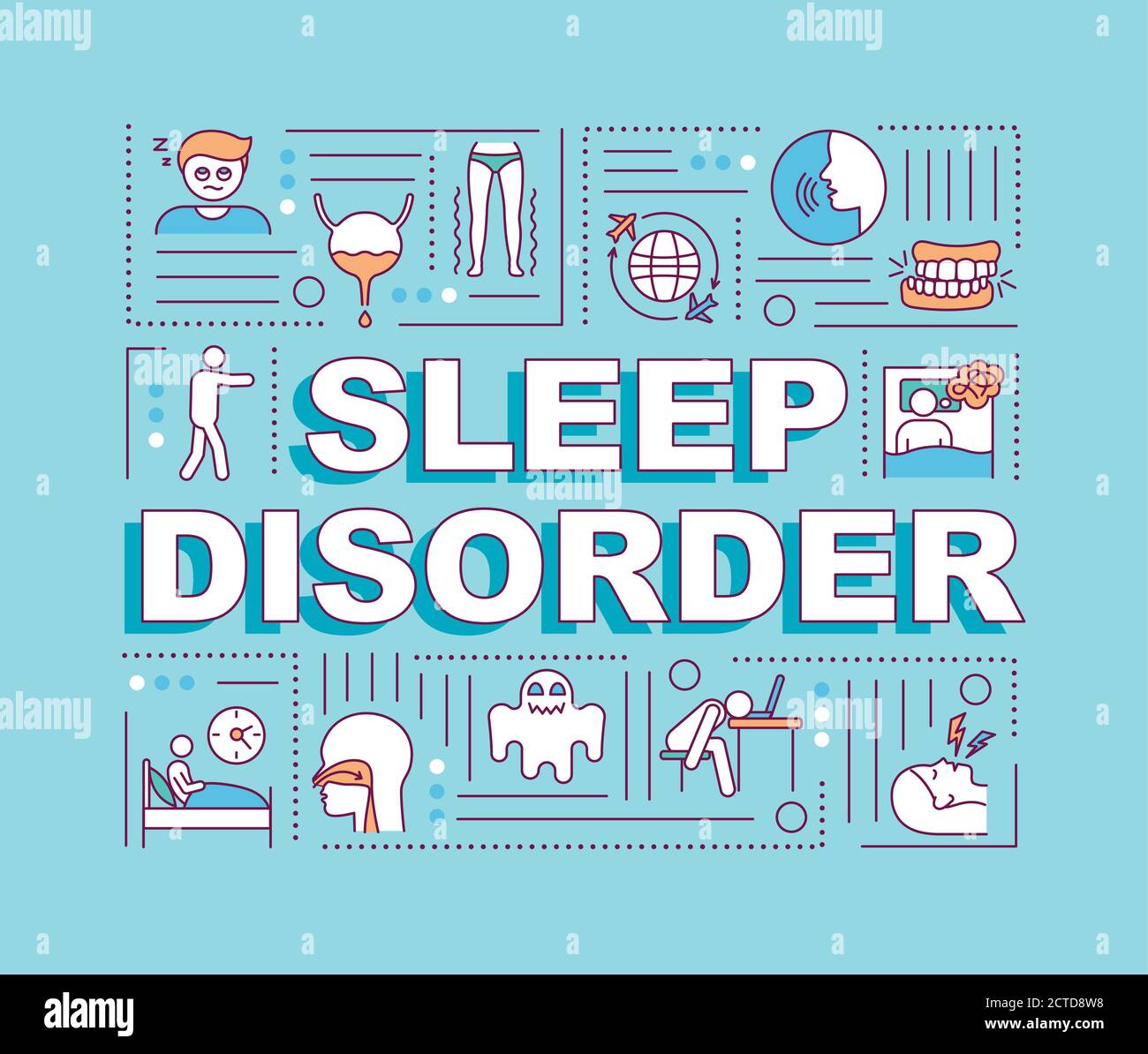Sleep disorder word concepts banner Stock Vector Image & Art - Alamy