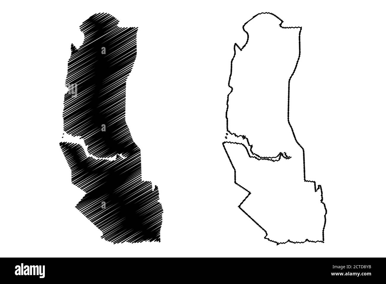 Palmas City (Federative Republic of Brazil, Tocantins State) map vector ...