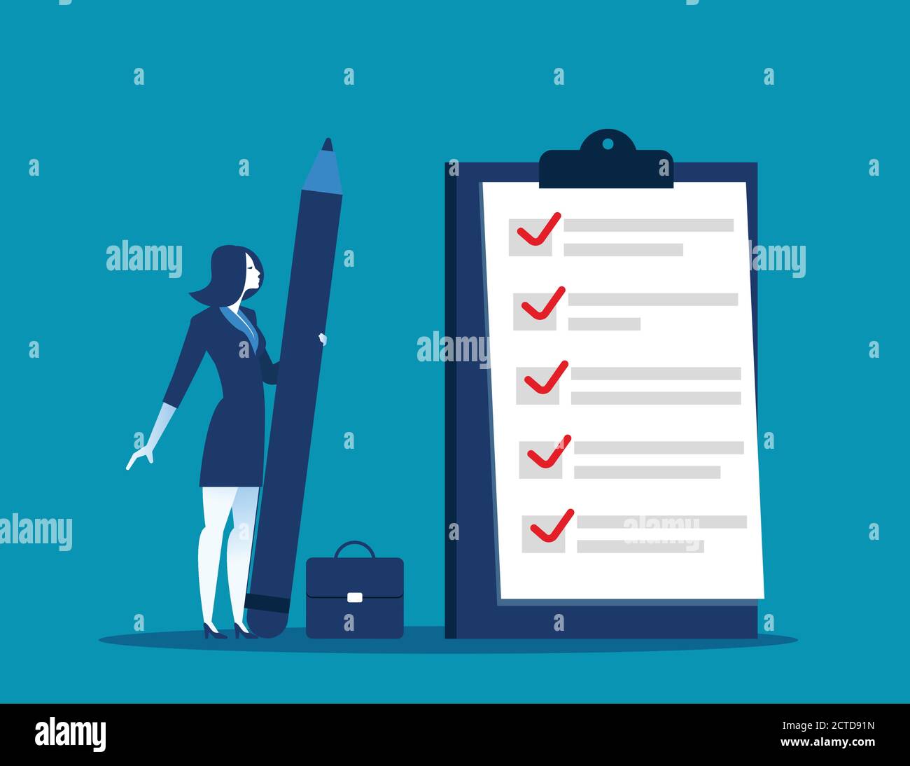 Checklist on clipboard icon cartoon hi-res stock photography and images ...