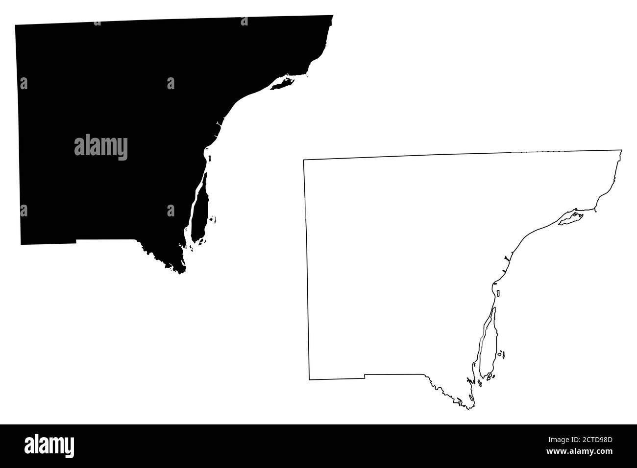Wayne County, Michigan (U.S. county, United States of America, USA, U.S ...