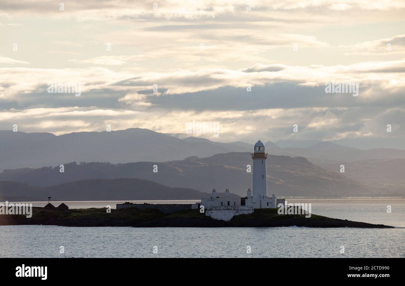 Lismore Lighthouse, on the island of Eilean Musdile, between Oban and ...