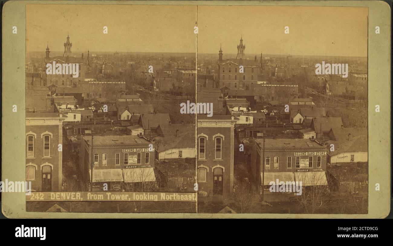 Denver, from Tower, looking north-east., still image, Stereographs ...
