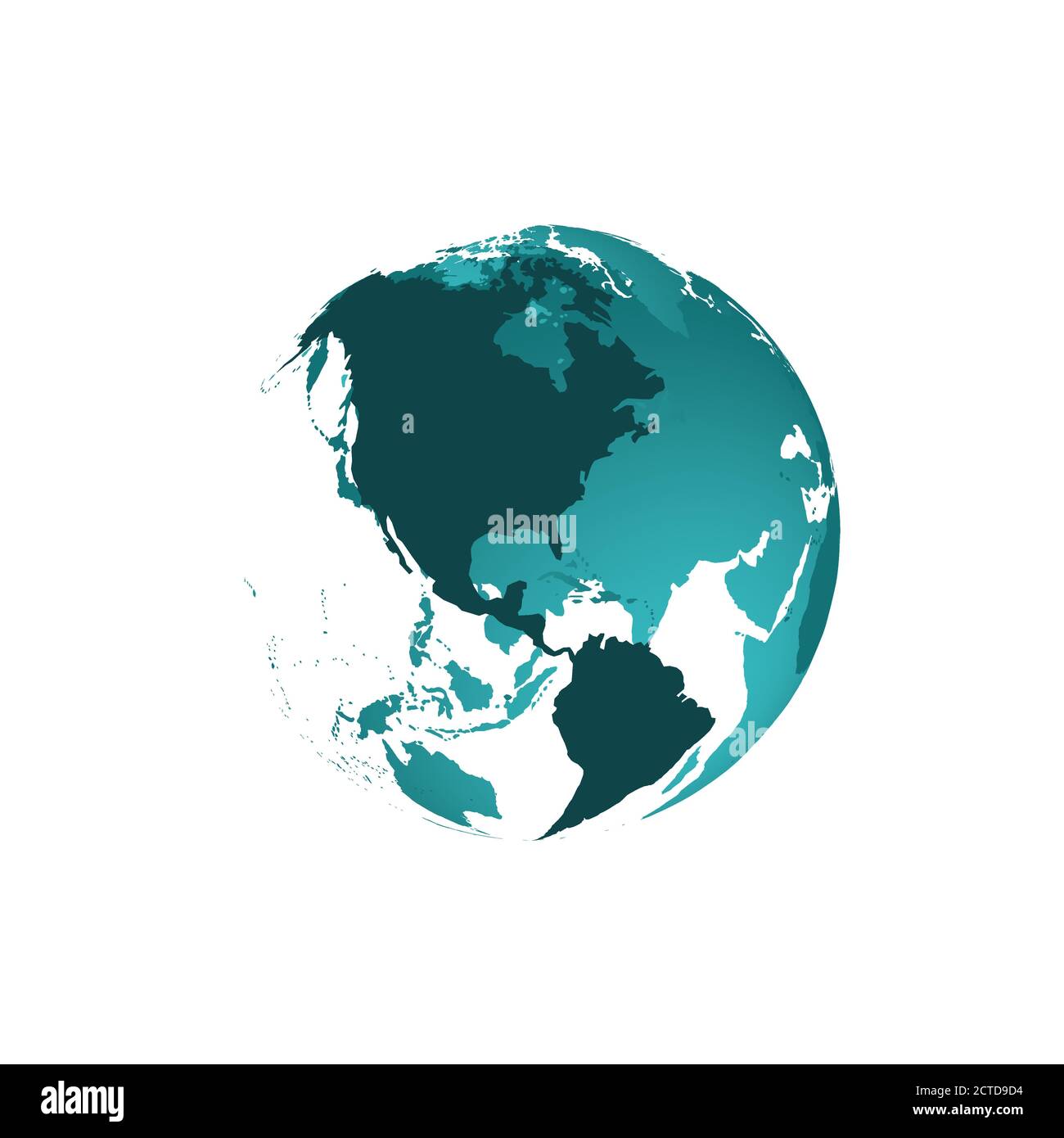 Symbols and icons. Earth globe collection. 3D earth globes with world ...