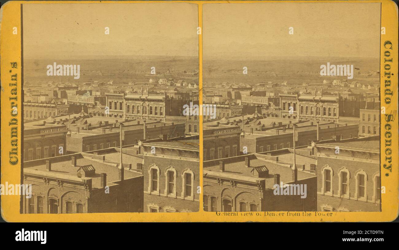 General view of Denver from the Tower., still image, Stereographs, 1850 ...