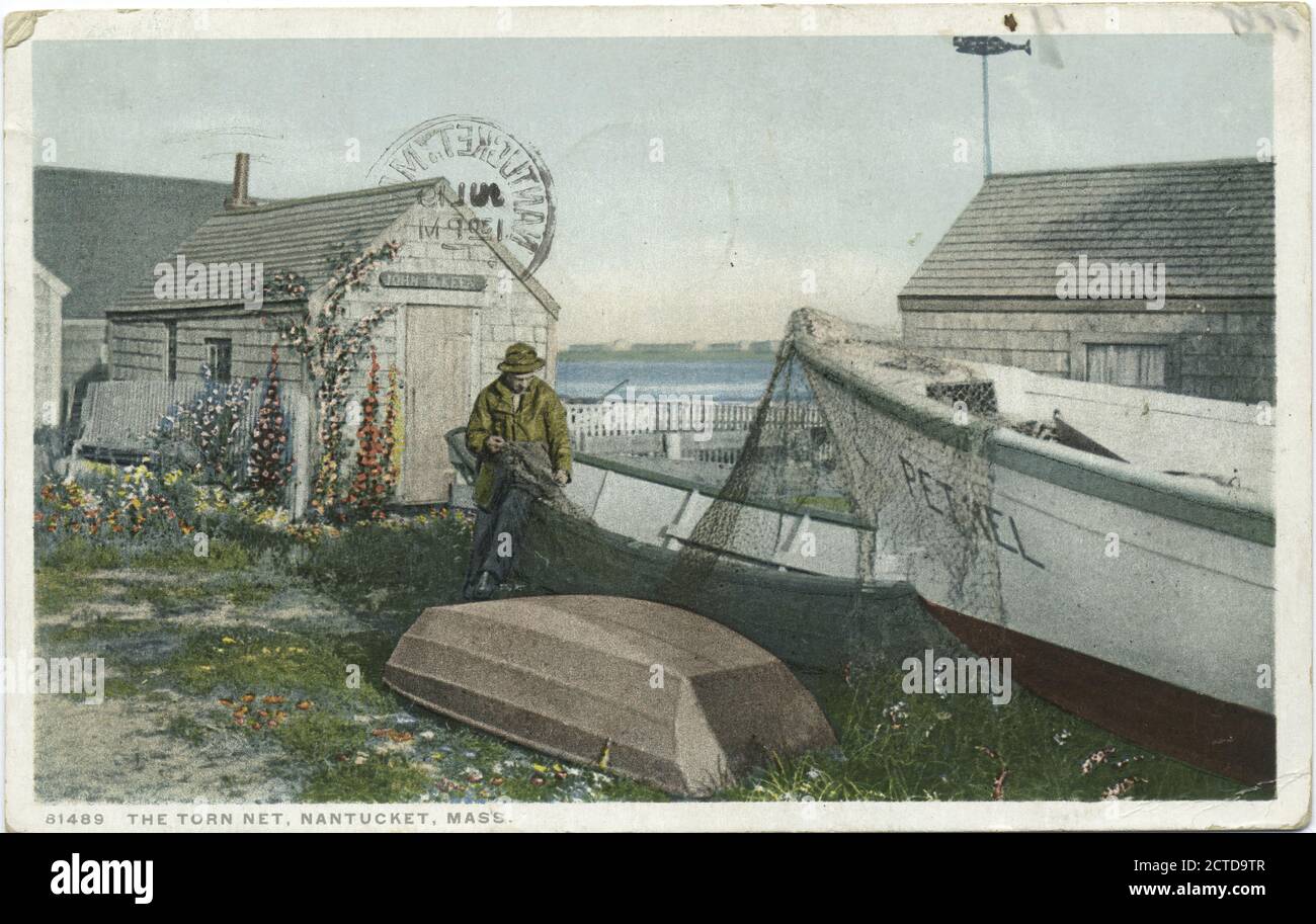 The Torn Net, Nantucket, Mass., still image, Postcards, 1898 - 1931 ...