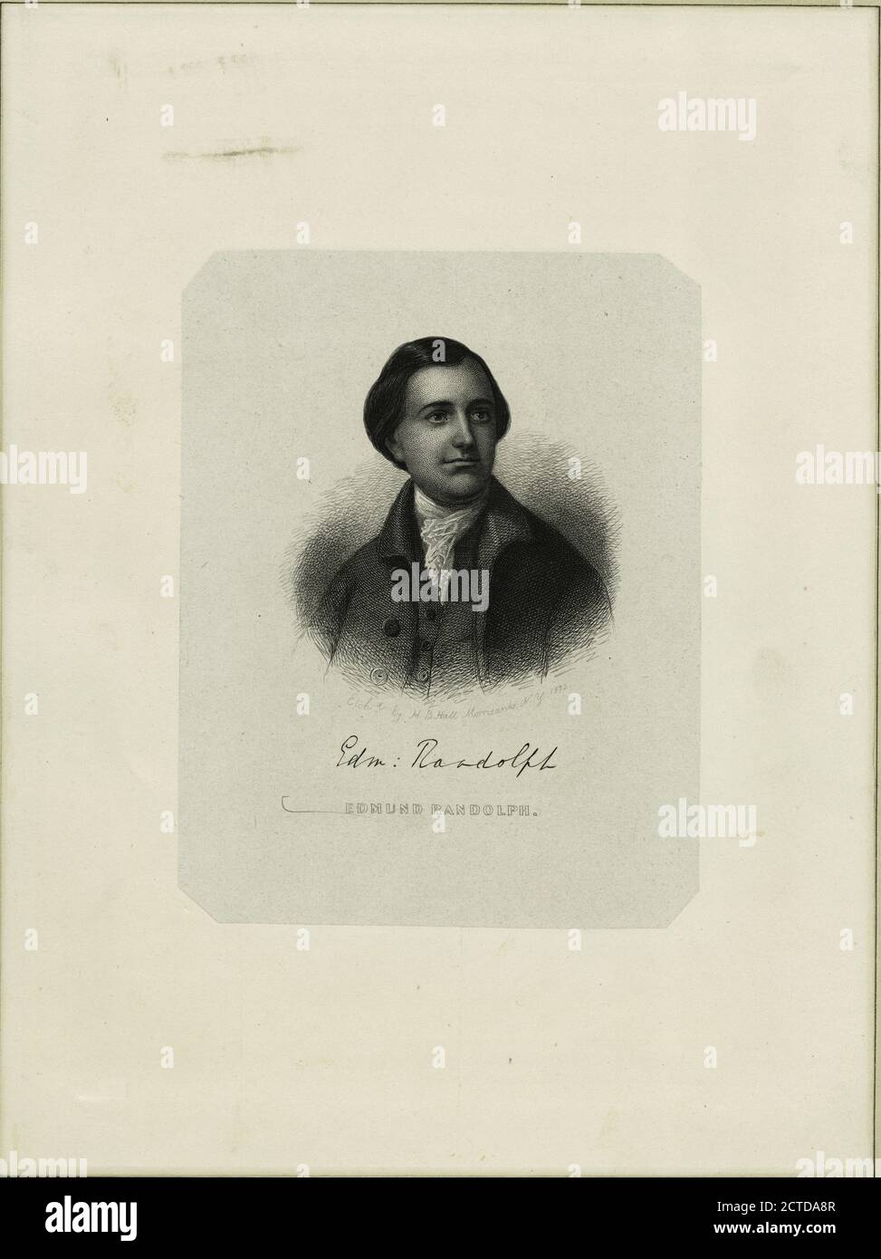 Edmund Randolph., still image, Prints, 1872 Stock Photo - Alamy