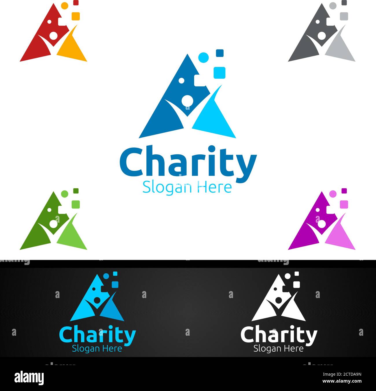 Helping Hand Charity Foundation Creative Logo for Voluntary Church or ...