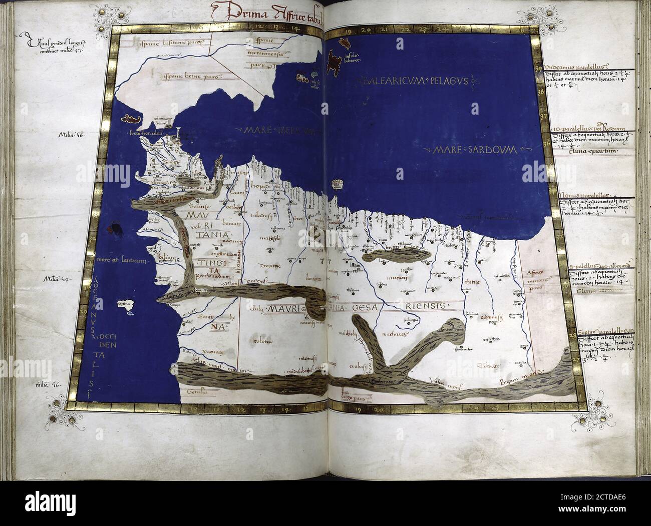 Straits of gibraltar map hi-res stock photography and images - Alamy