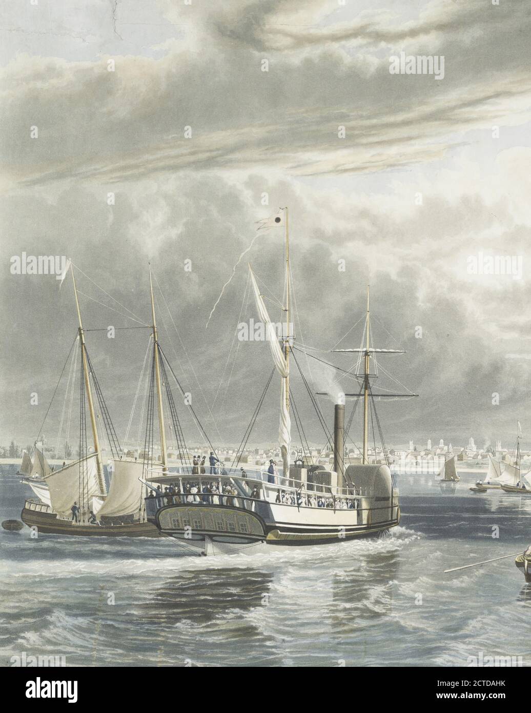 Buffalo, from Lake Erie., still image, Prints, 1836, Pratt, Hiram (1799 ...
