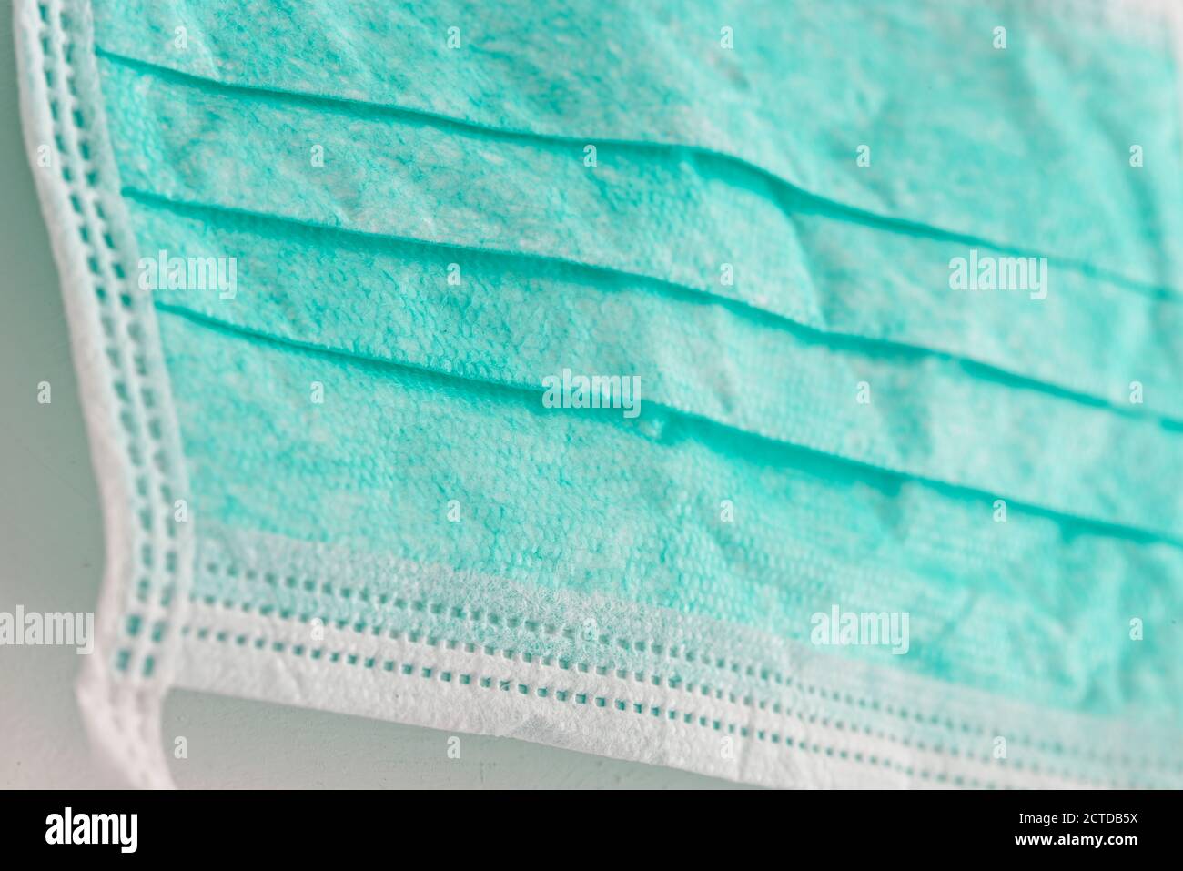 Macro detail of Surgical medical face mask as individual protection ...