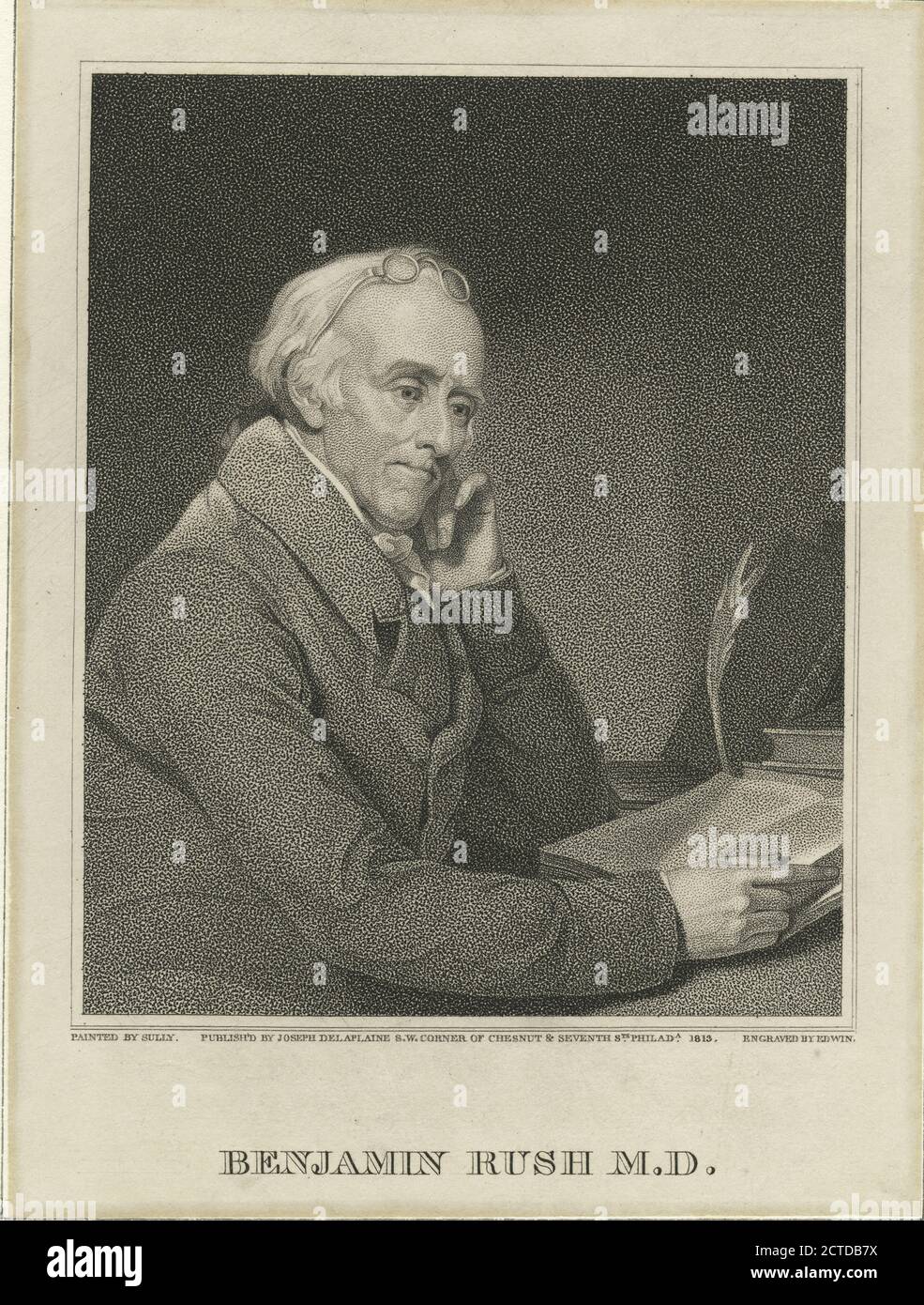 Benjamin Rush M.D., still image, Prints, 1813, Sully, Thomas (1783-1872 ...