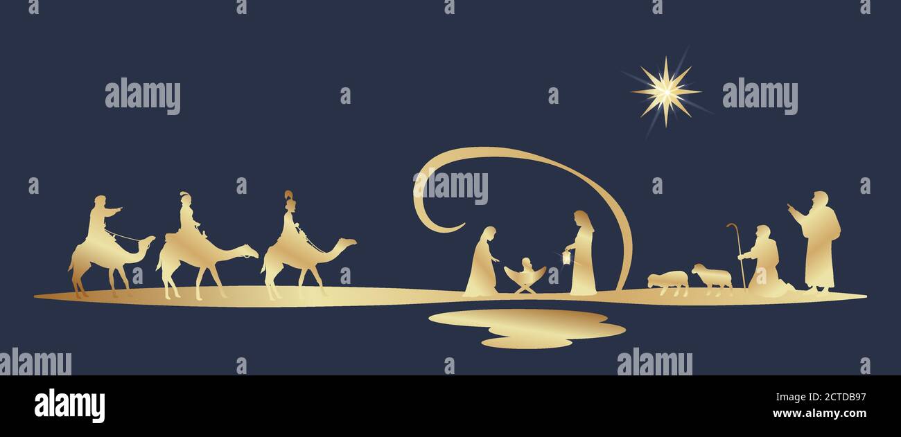 Three shepherds Stock Vector Images - Alamy