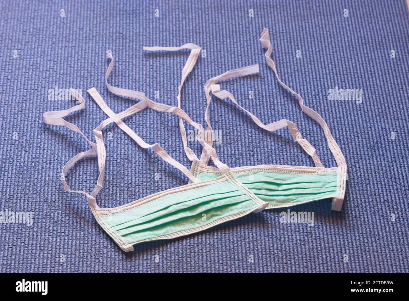 Surgical medical face mask and gloves as individual protection devices ...