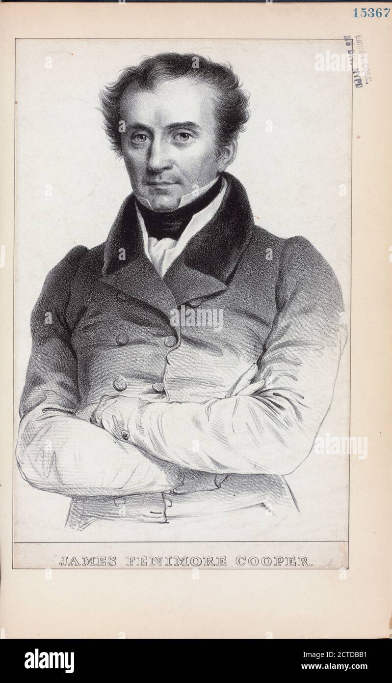 James Fenimore Cooper., still image, Prints, 1881, Hunt, Charles Havens ...