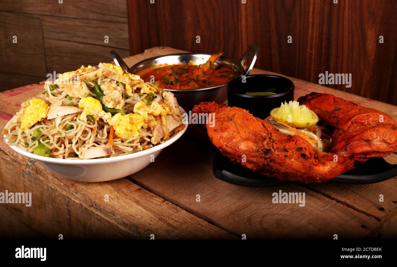 Indian restaurant testy and spicy best food Stock Photo - Alamy