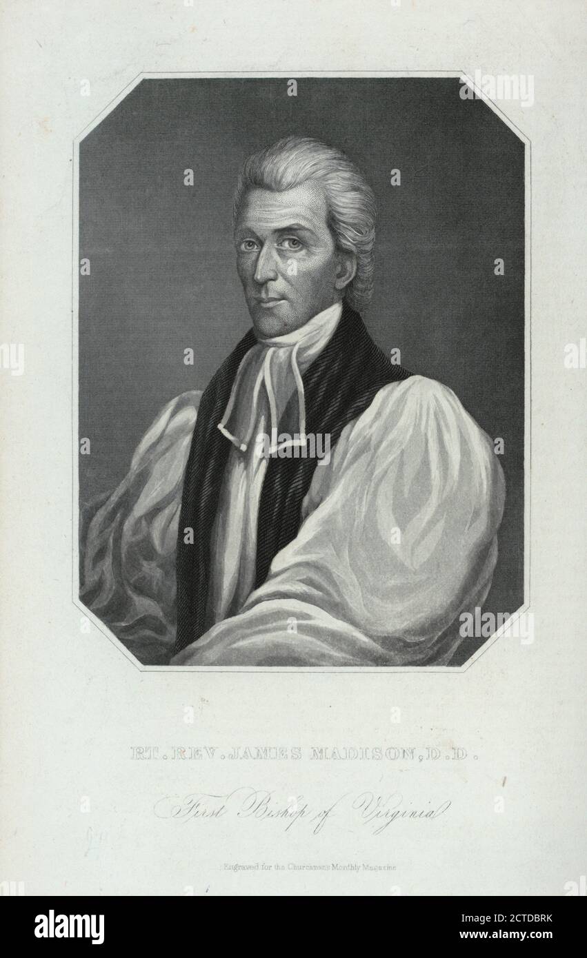 Rt rev james madison hi-res stock photography and images - Alamy