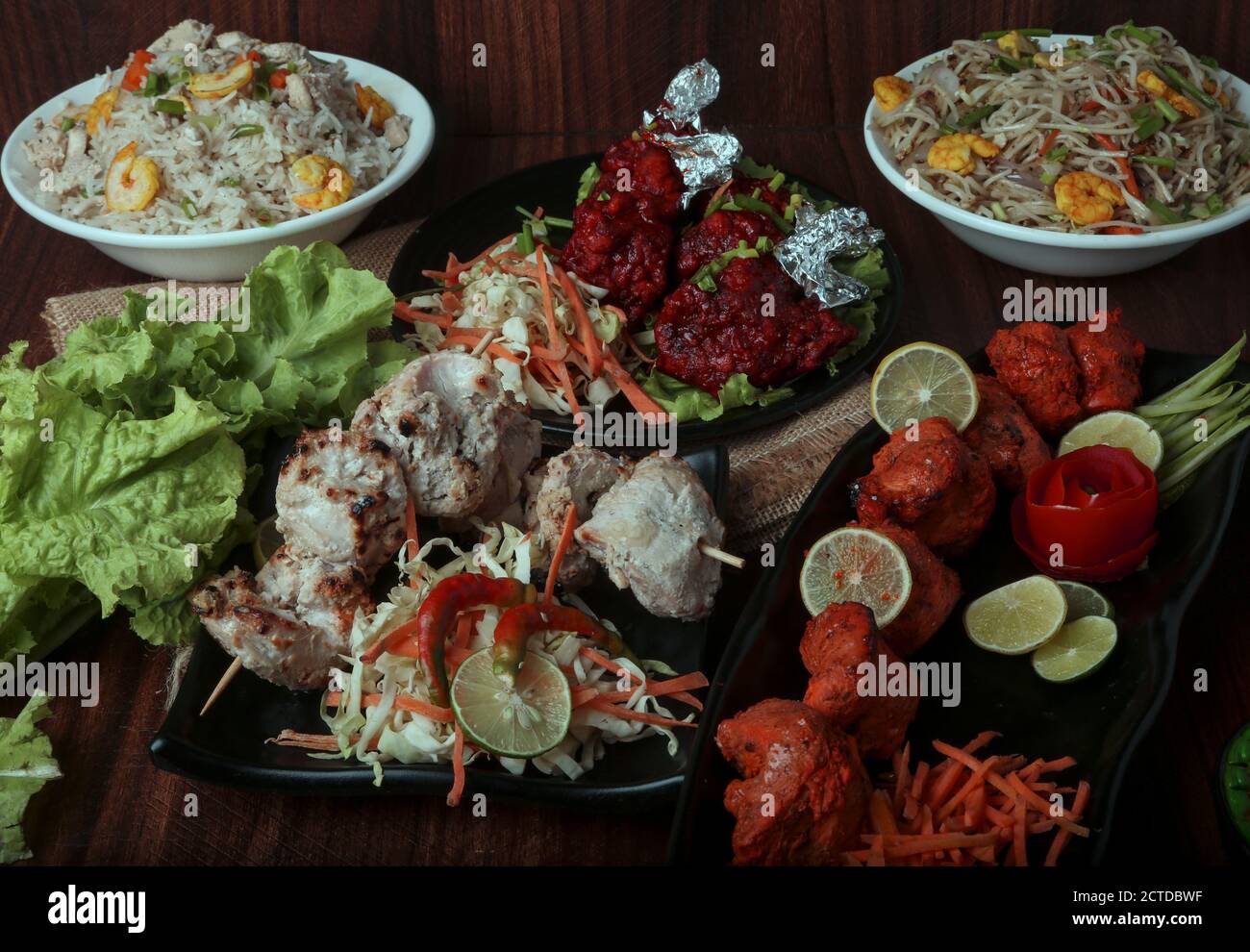 Indian restaurant best testy food chicken Stock Photo - Alamy