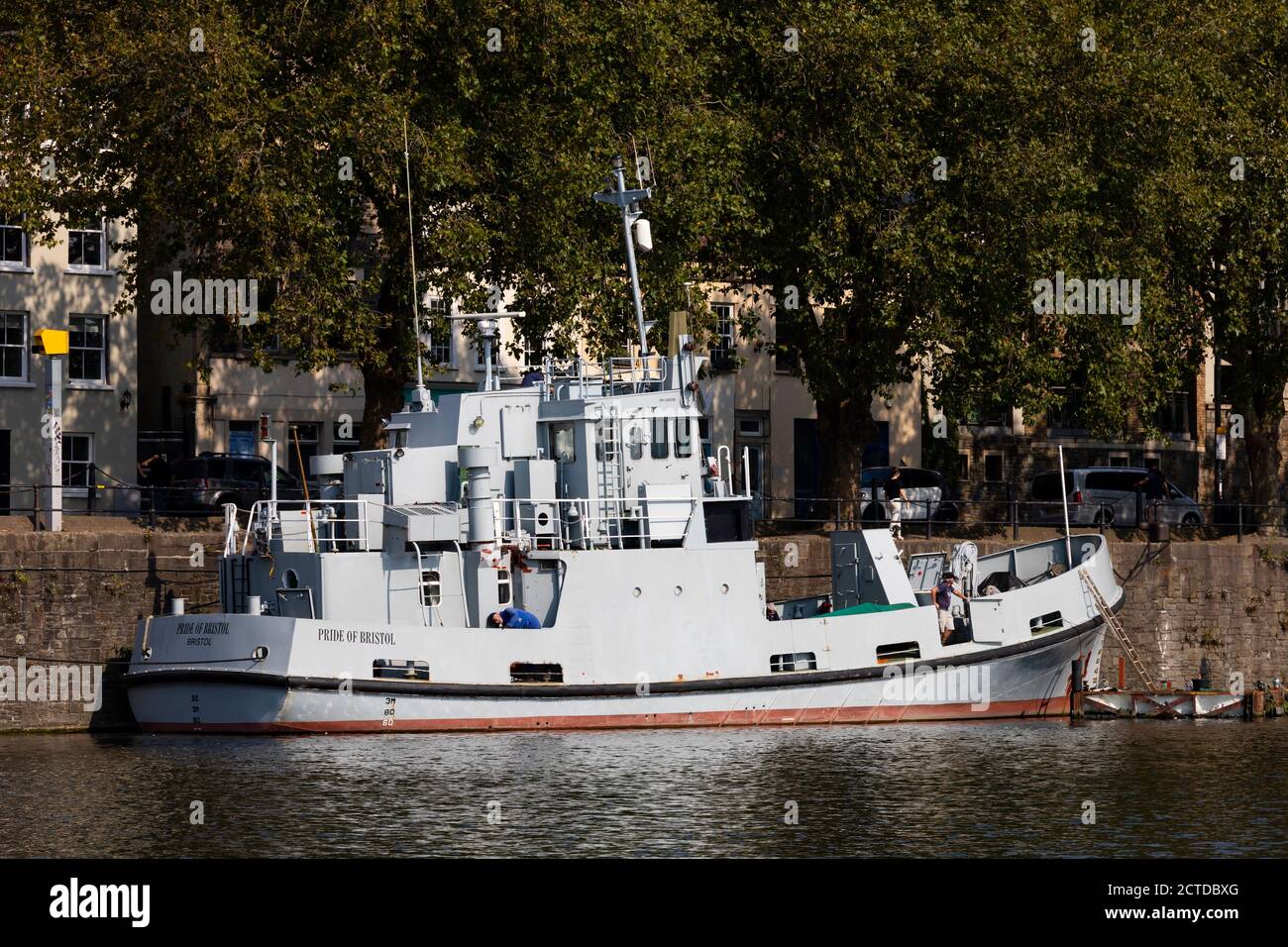 Ex RMAS Training ship “Pride of Bristol”, moored in the floating ...