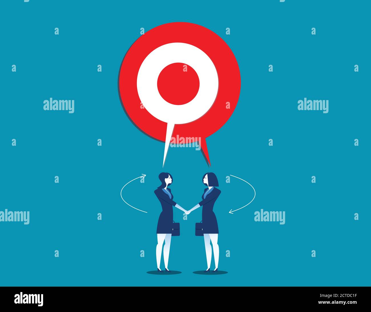 Women talking sharing ideas Stock Vector Images - Alamy