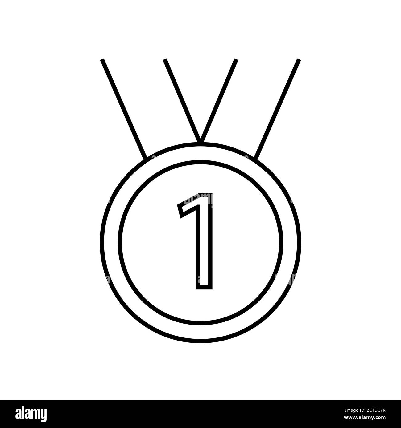 Trophy line vector icons Black and White Stock Photos & Images - Alamy