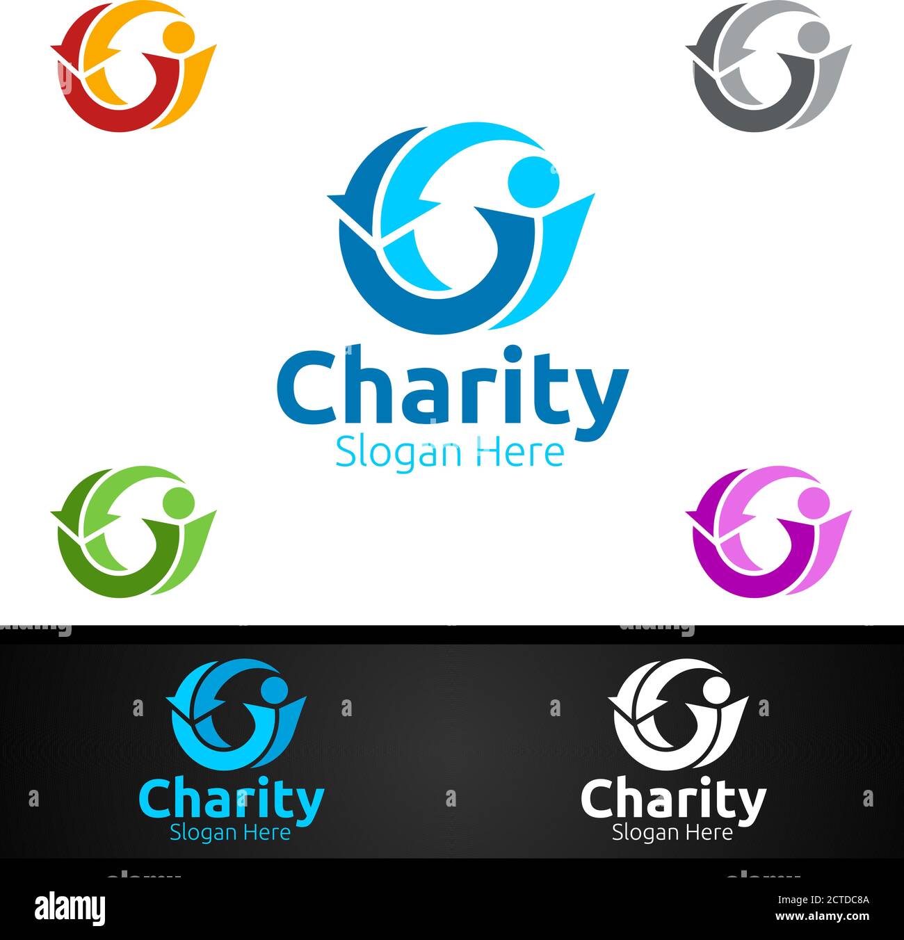 Helping Hand Charity Foundation Creative Logo for Voluntary Church or ...