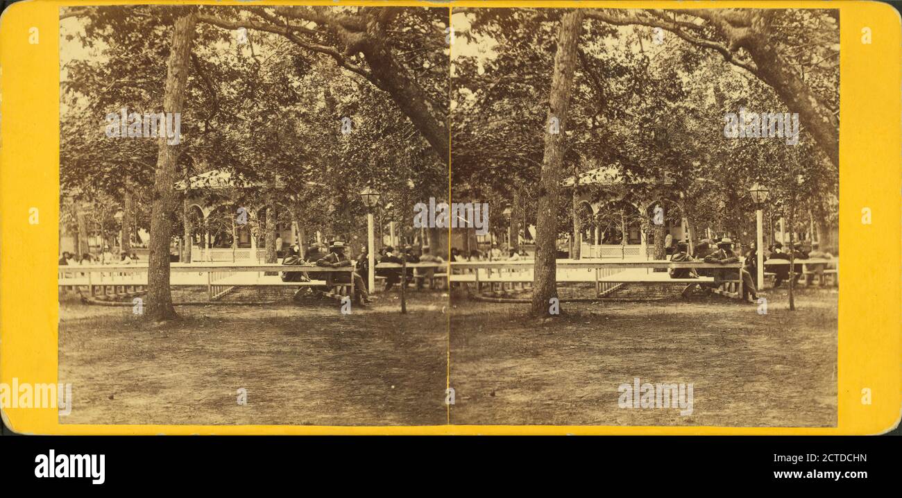 Speaker's stand with benches., still image, Stereographs, 1850 - 1930 ...