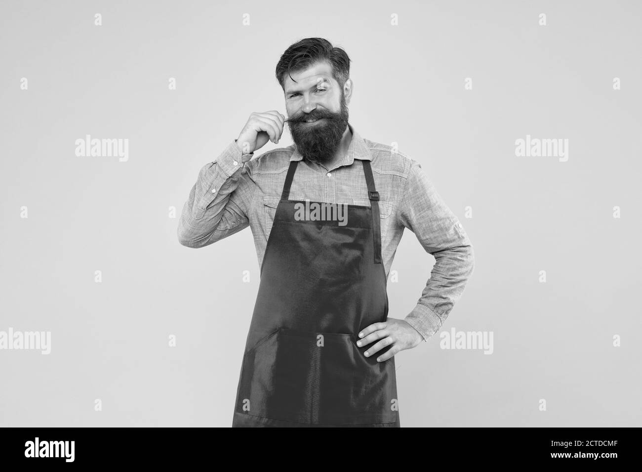 Preparation and culinary. mature bartender. his new business. guy in ...