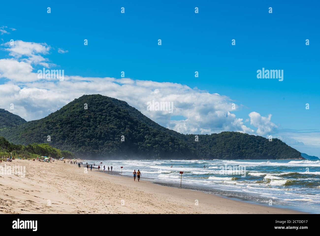 Beach and mountains landscape in Brazil Stock Photo - Alamy