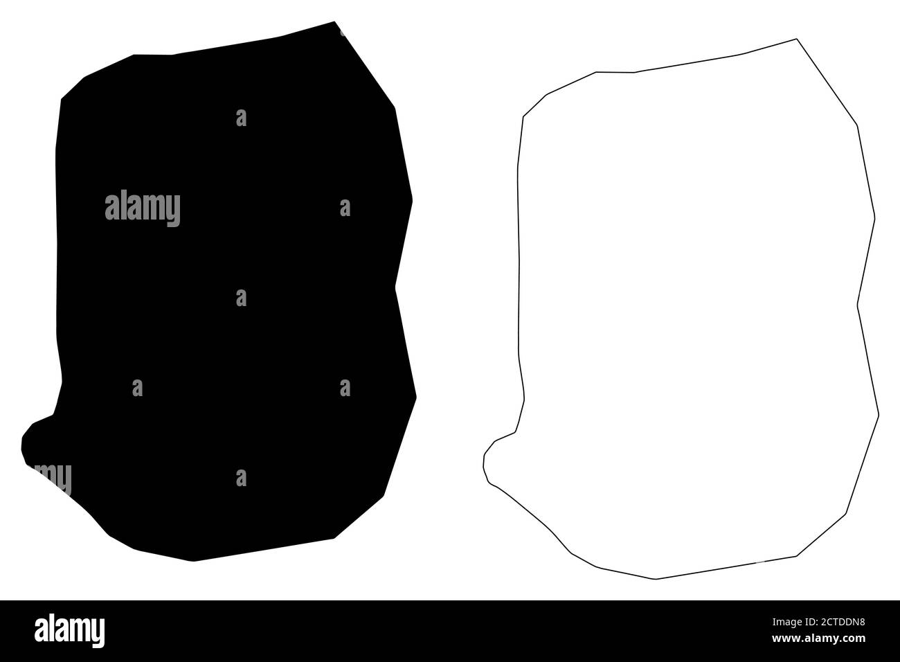 Maradi City (Republic of the Niger, Maradi Region) map vector ...