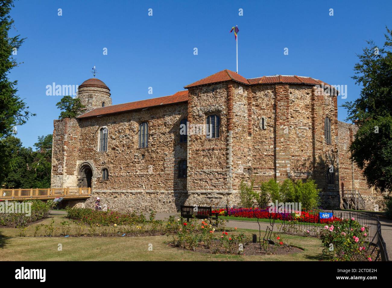 Colchester Castle, a Norman castle in Colchester, Essex, UK Stock Photo ...