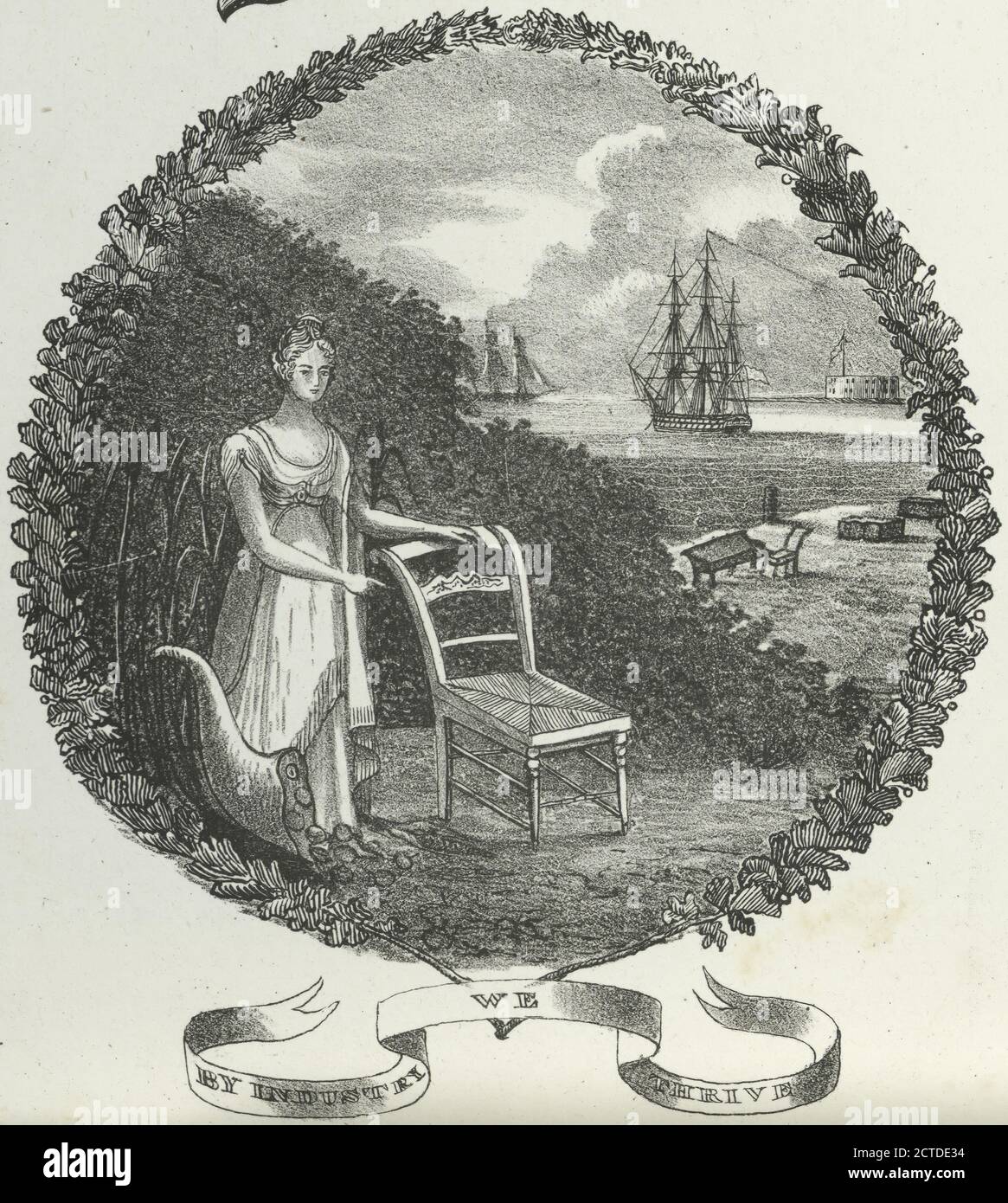 Chair-makers society., still image, Prints, 1825, Stone, William L ...