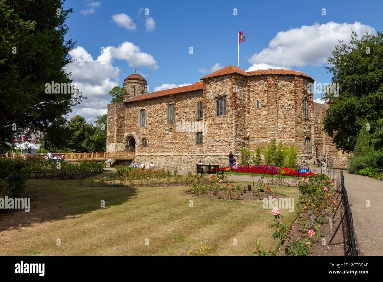 Colchester Castle, a Norman castle in Colchester, Essex, UK Stock Photo ...