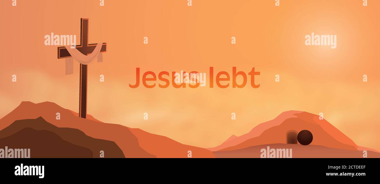 God is alive Stock Vector Images - Alamy