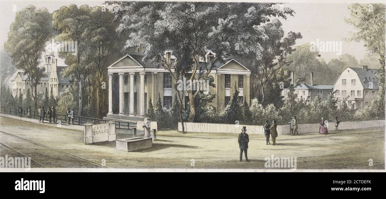 Bird's eye view of Harvard College, and Old Cambridge., still image ...