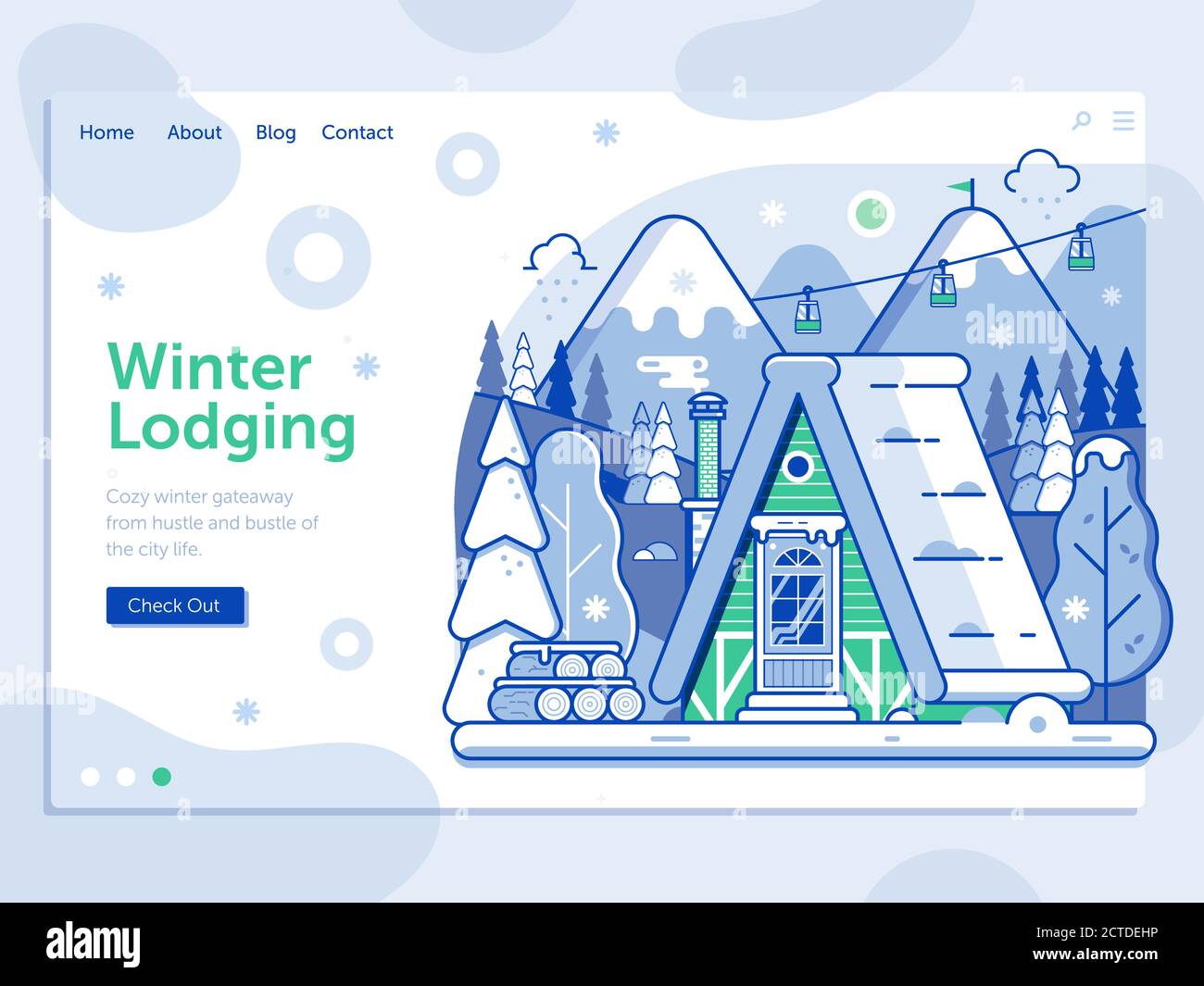 Christmas web landing page hi-res stock photography and images - Alamy