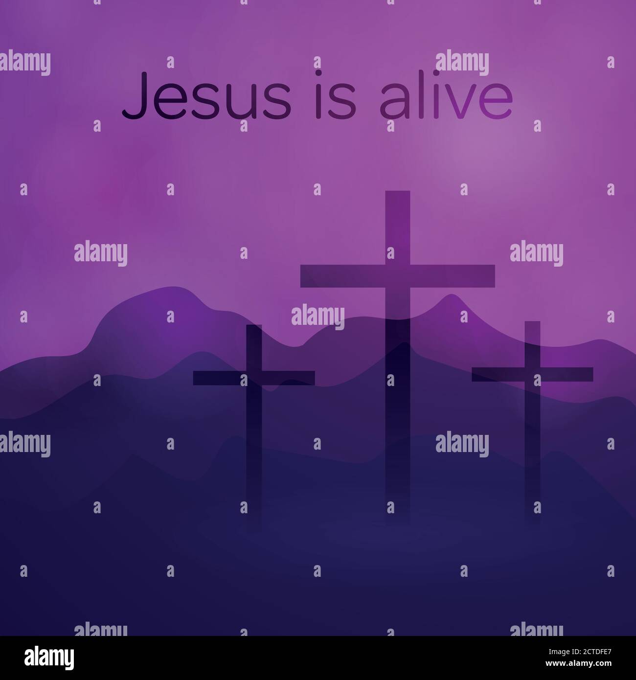 Jesus is alive Stock Vector Images - Alamy