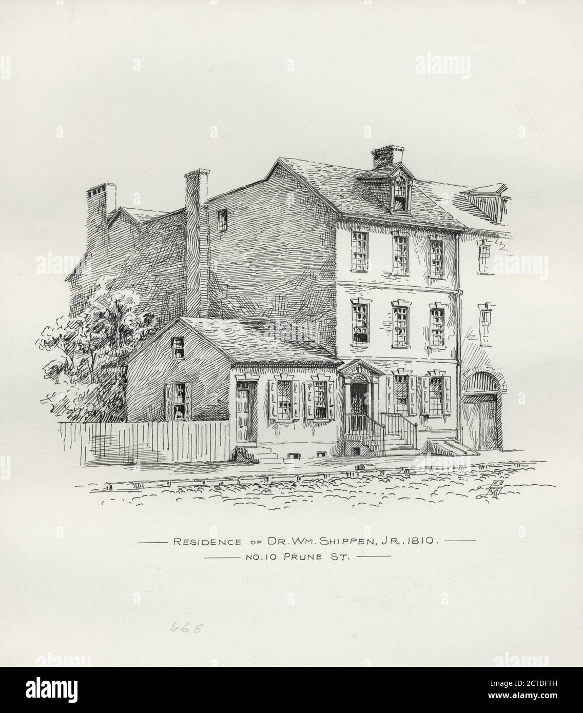 Residence of Dr. Wm. Shippen Jr. 1810, NO. 10 Prune St., still image ...