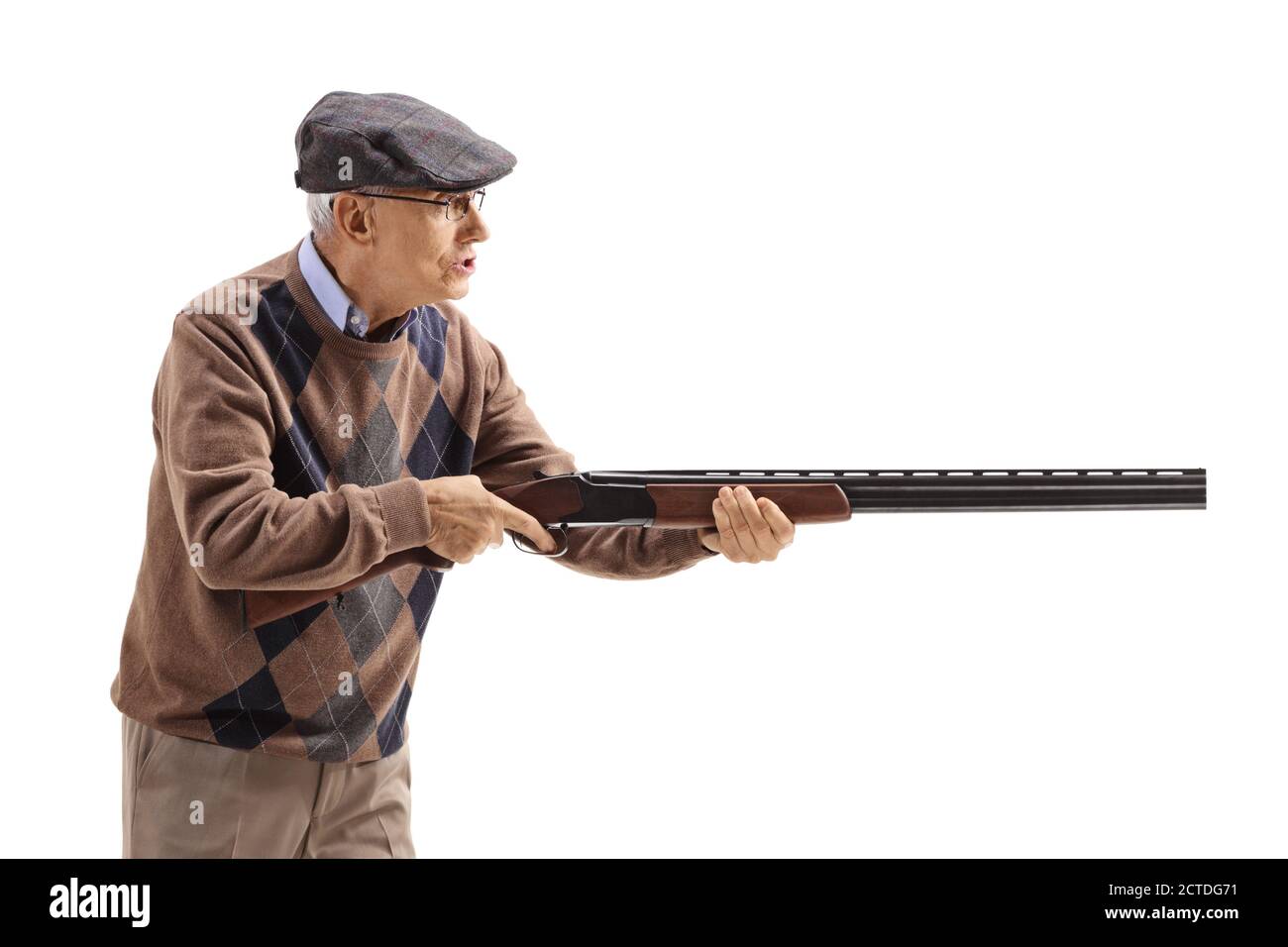 Man aiming shotgun hi-res stock photography and images - Alamy